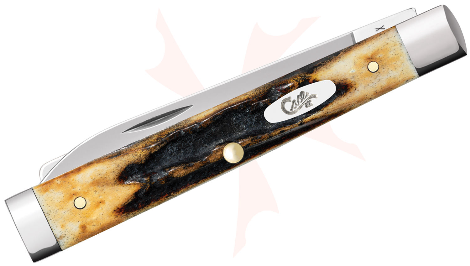 Case Genuine Burnt Stag Baby Doc Pocket Knife 2.88" Closed (5282SP SS ...