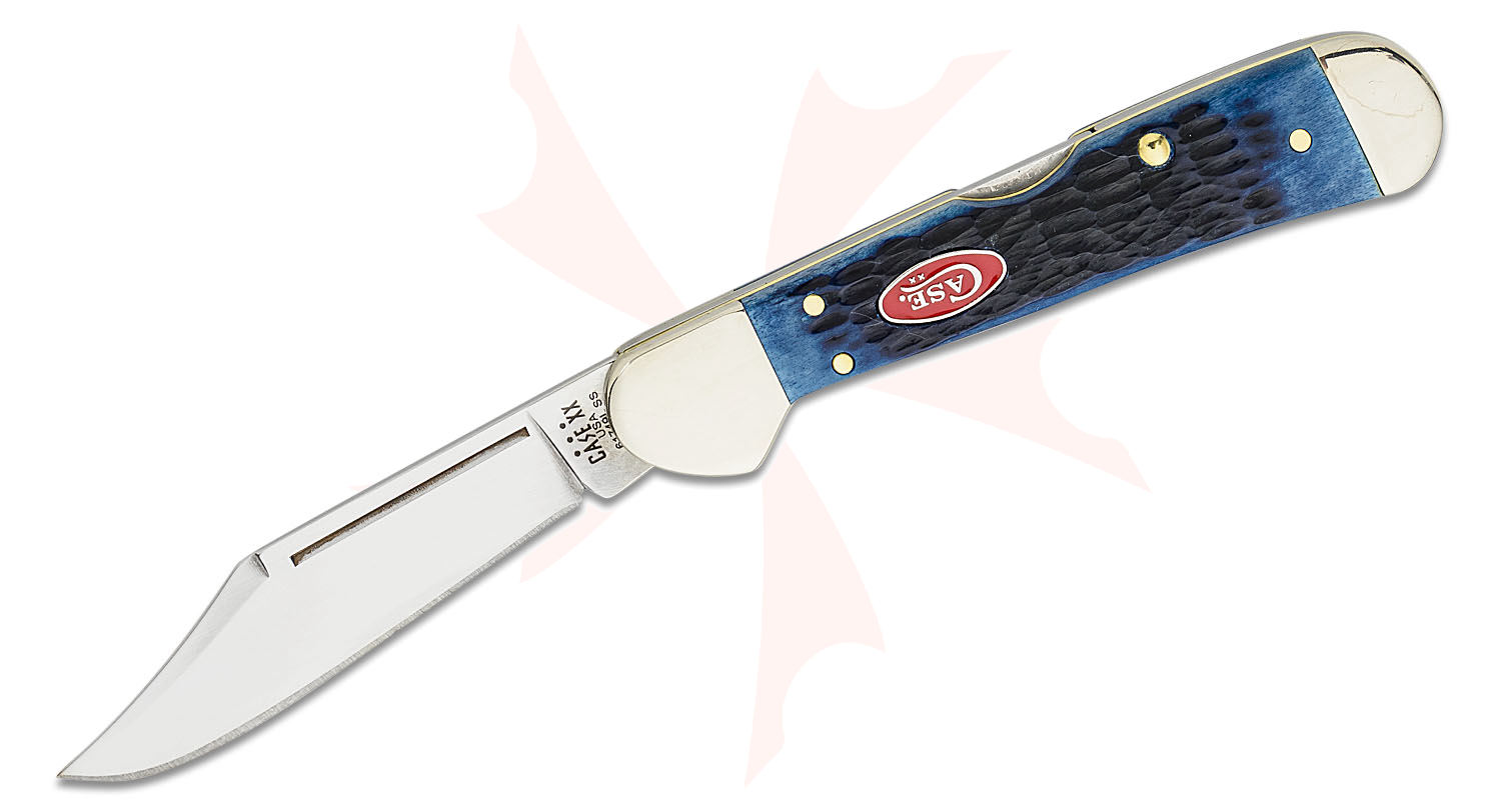 Case Rogers Jig Navy Blue Bone Mini CopperLock 3.63" Closed (61749L SS ...