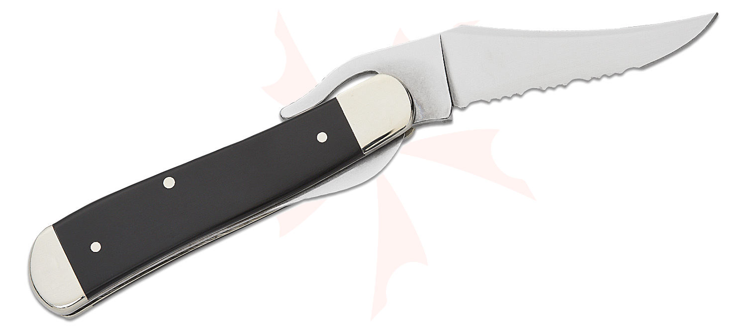 Case Smooth Halloween Black Synthetic RussLock Pocket Knife 4.13 ...