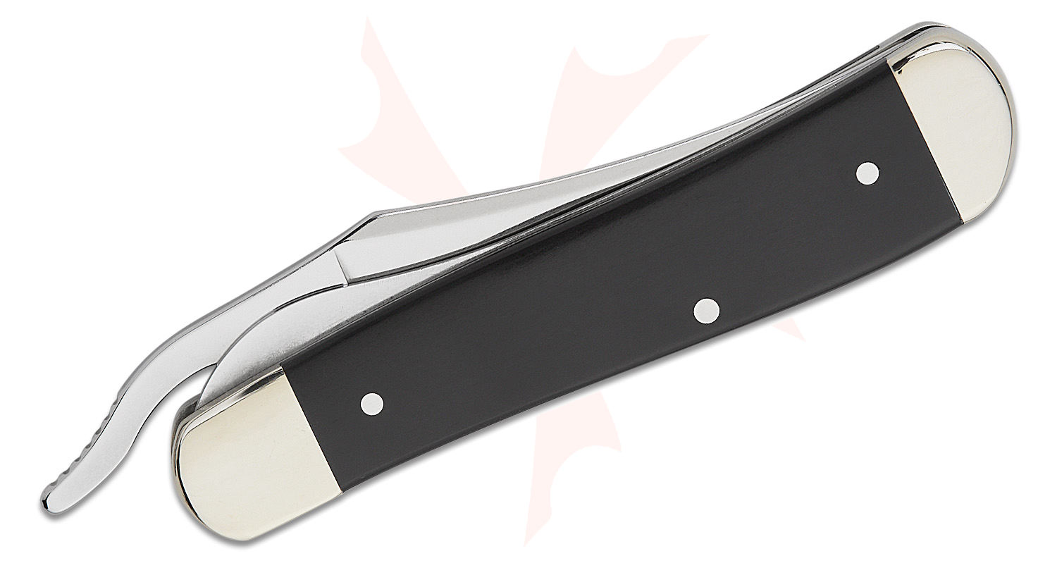 Case Smooth Halloween Black Synthetic RussLock Pocket Knife 4.13 ...