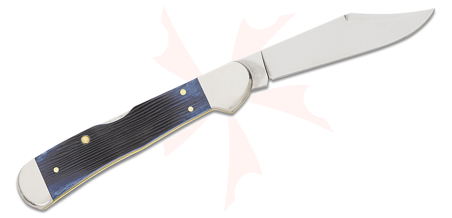 Case 2023 SHOT Show Exclusive Barnboard Jig Navy Blue Bone CopperLock 4 ...