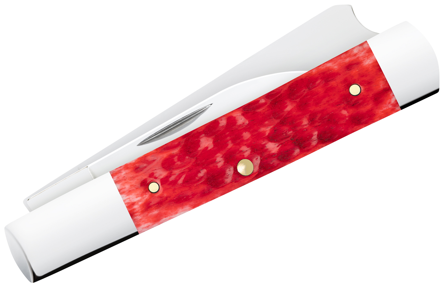 Case 2024 SHOT Show Smooth Dark Red Bone Razor Pocket Knife 3.88 ...