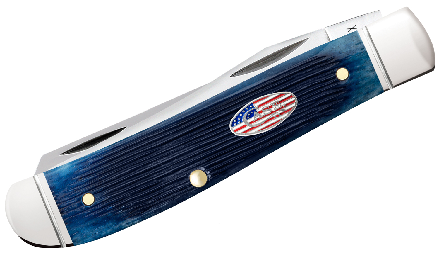 Case 2024 SHOT Show Exclusive Barnboard Jig Navy Blue Bone Mini Trapper ...