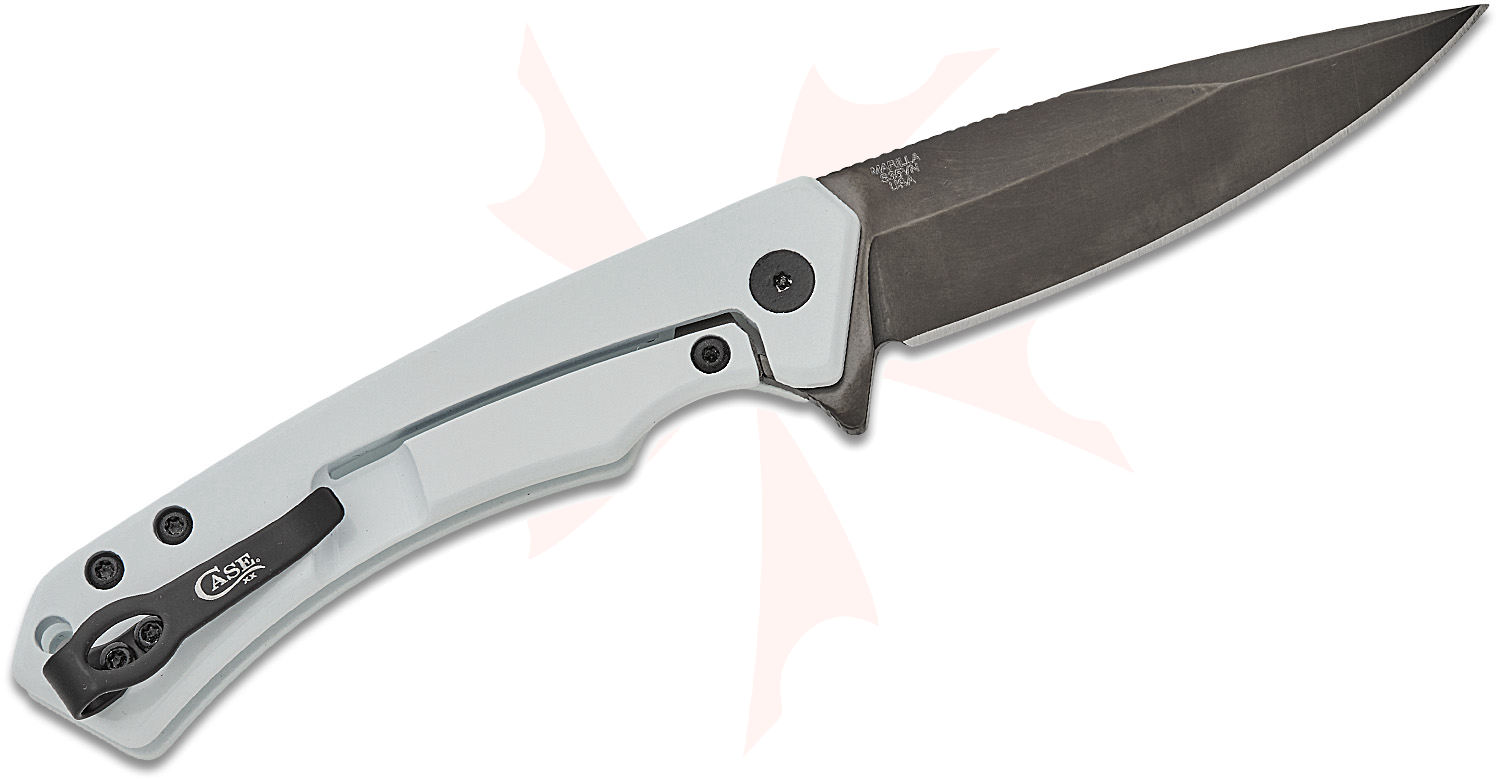 Case Marilla Flipper Knife 3.4" CPM-S35VN Black DLC Drop Point Blade ...
