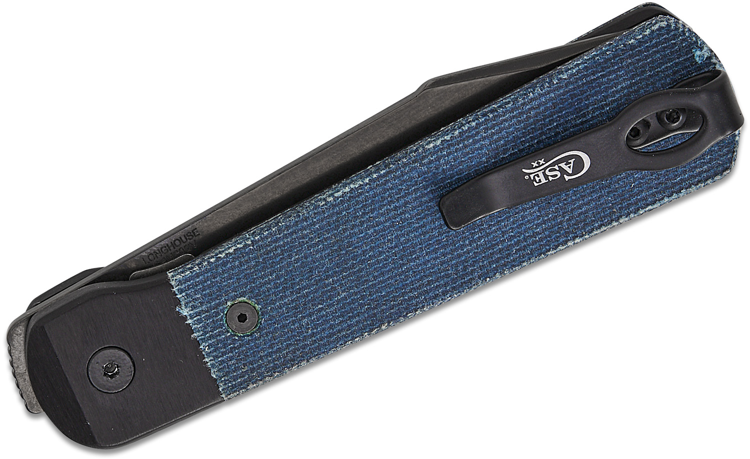 Case 2025 SHOT Show Bridgeline Series Longhouse Front Flipper Knife 2.87" CPM-20CV Black DLC ...