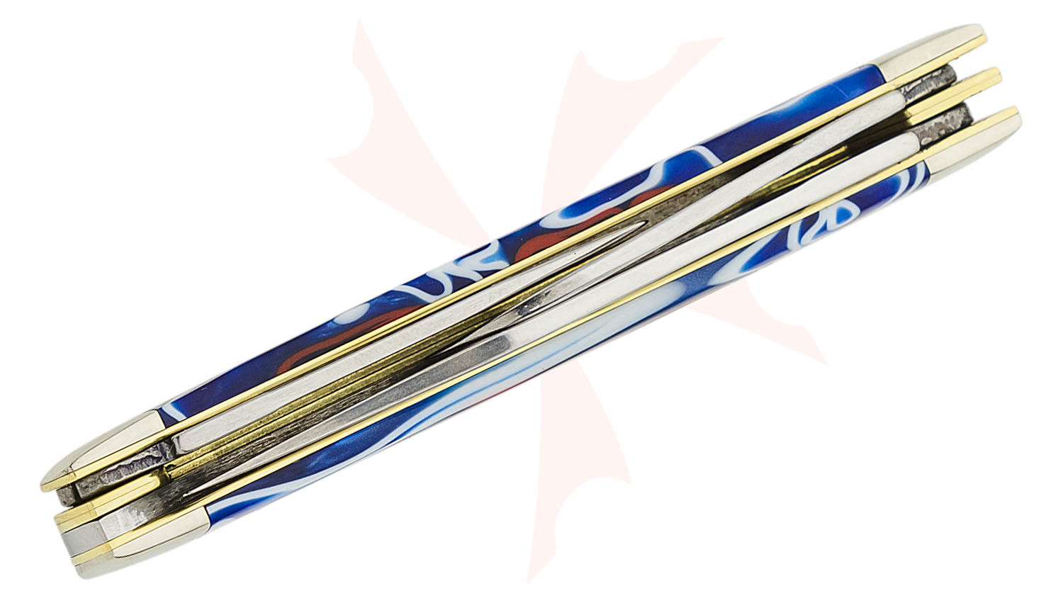 Case Smooth Patriotic Kirinite Medium Stockman 3.25" Closed (10344 SS ...