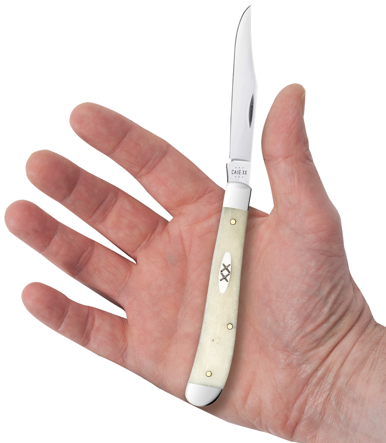 Case Smooth Natural Bone Slimline Trapper 4.13" Closed (61048 SS ...