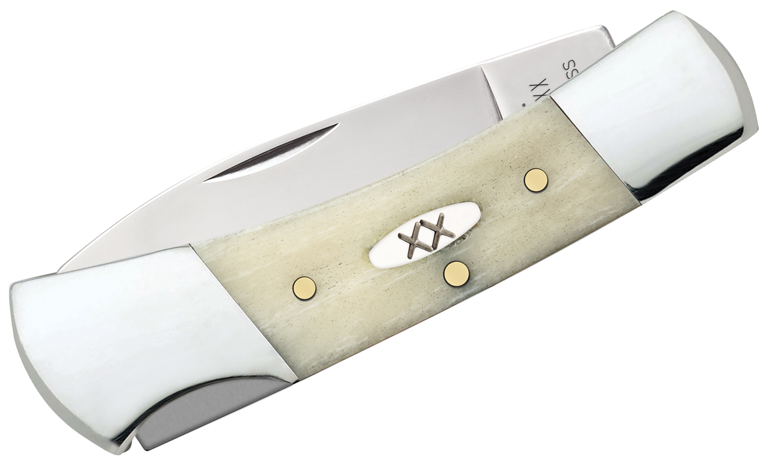 Case Smooth Natural Bone Lockback Folder 3" Closed (61225L SS ...