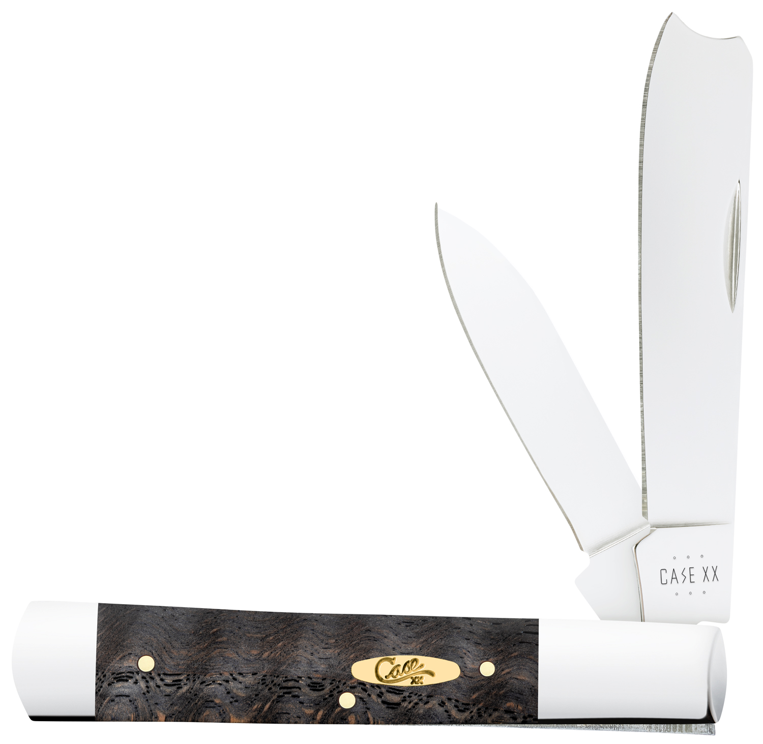 Case Smooth Black Curly Oak Razor Pocket Knife 3.88" Closed (72005RAZ ...