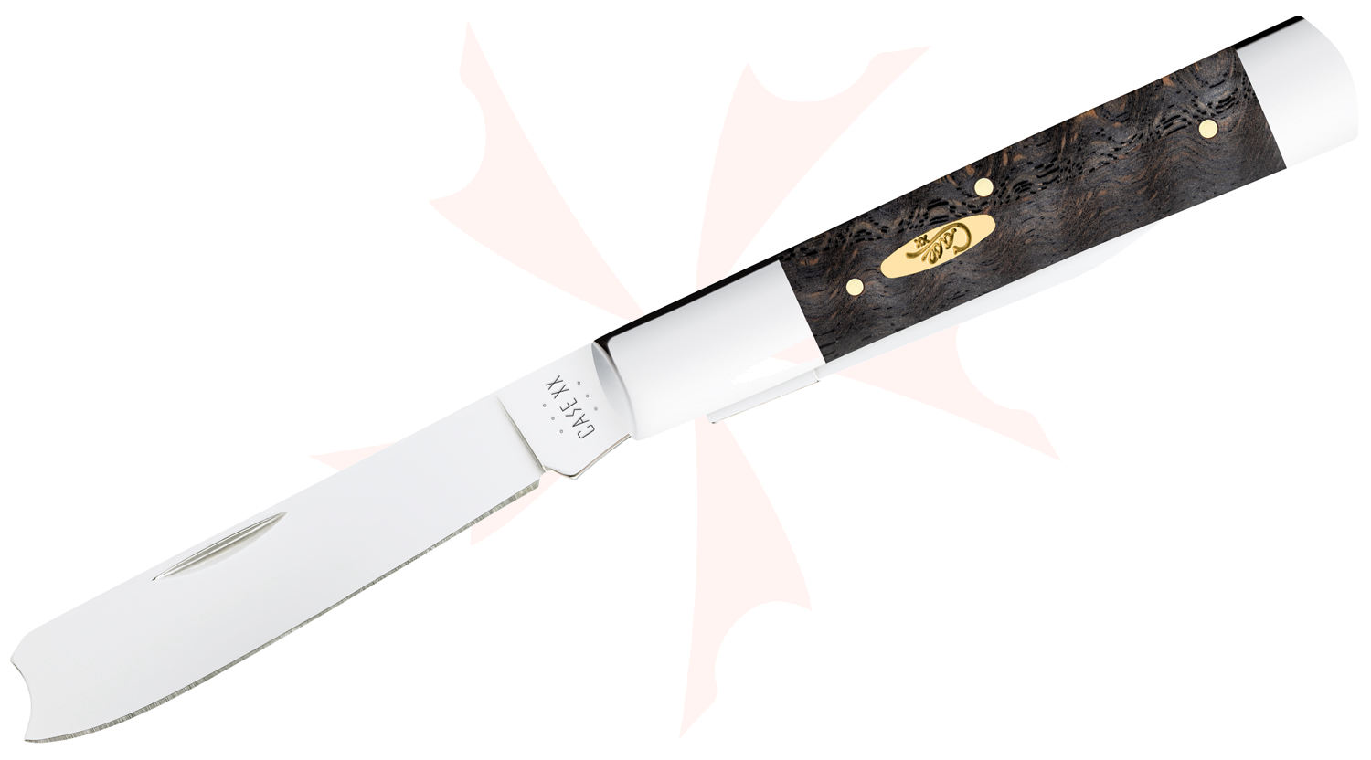 Case Smooth Black Curly Oak Razor Pocket Knife 3.88" Closed (72005RAZ ...