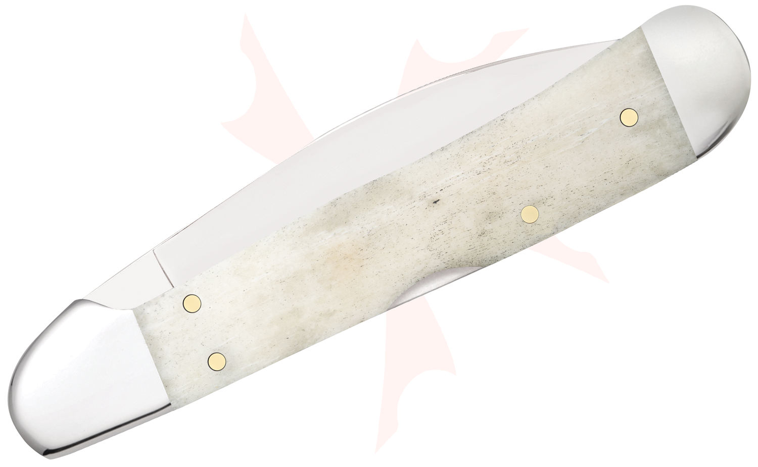 Case Smooth Natural Bone American CS CopperLock Pocket Knife 4.25 ...