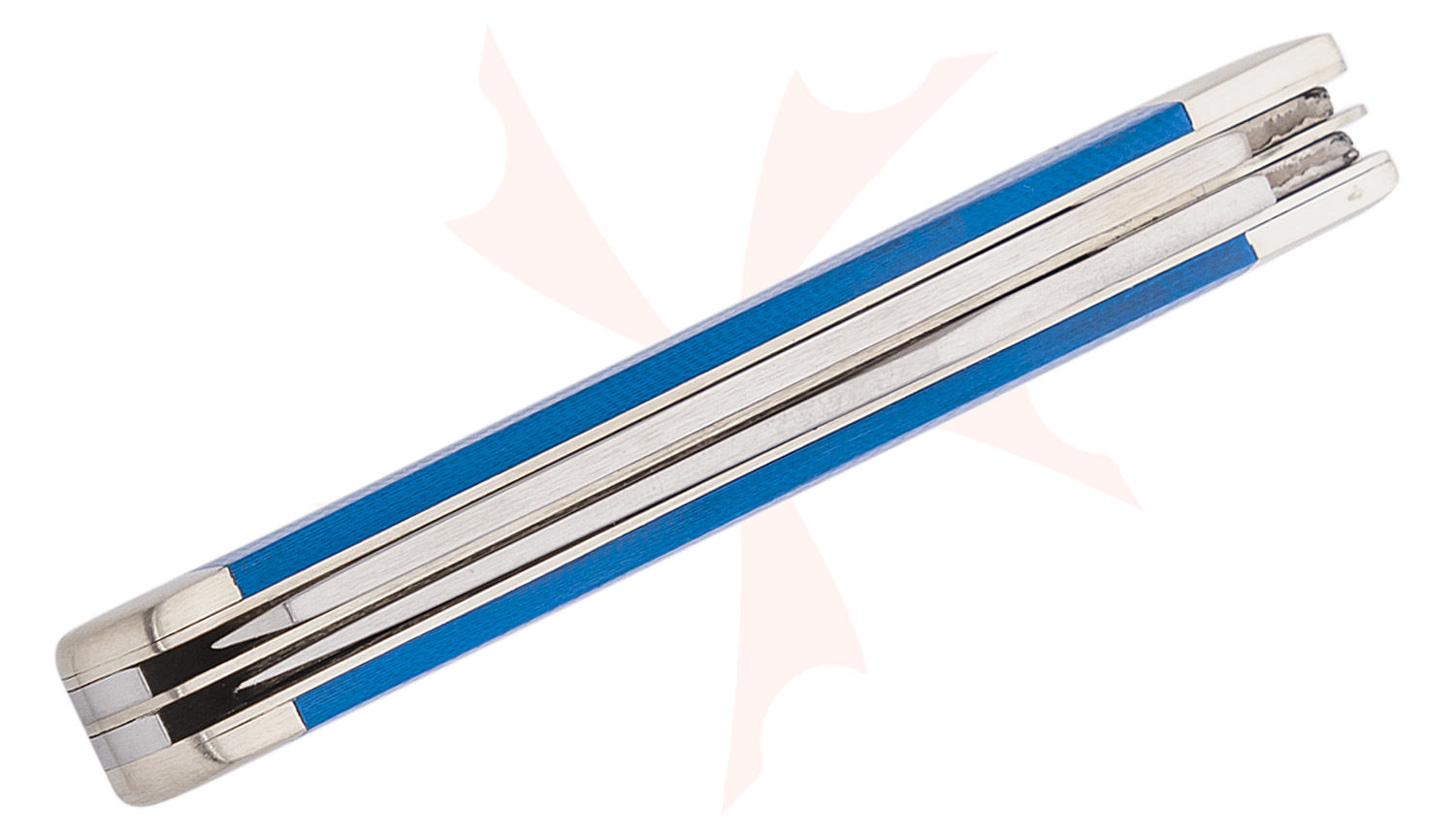 Case Smooth Blue G10 Mini Trapper Pocket Knife 3.5" Closed (10207 SS) - KnifeCenter - 16751