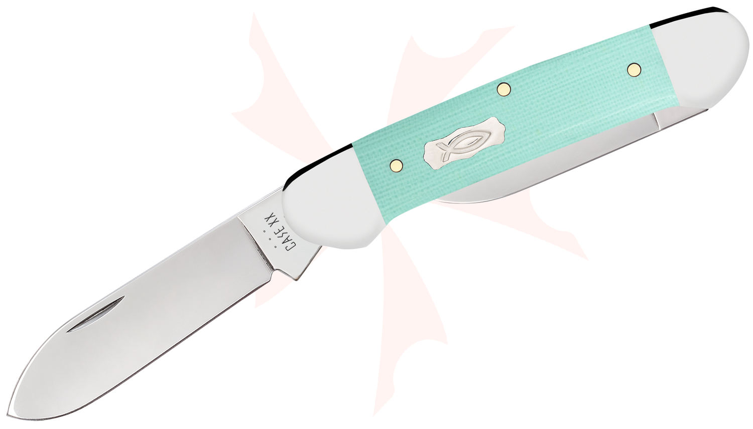 Case Smooth Seafoam Green G10 Canoe 3.63" Closed (102131 SS ...