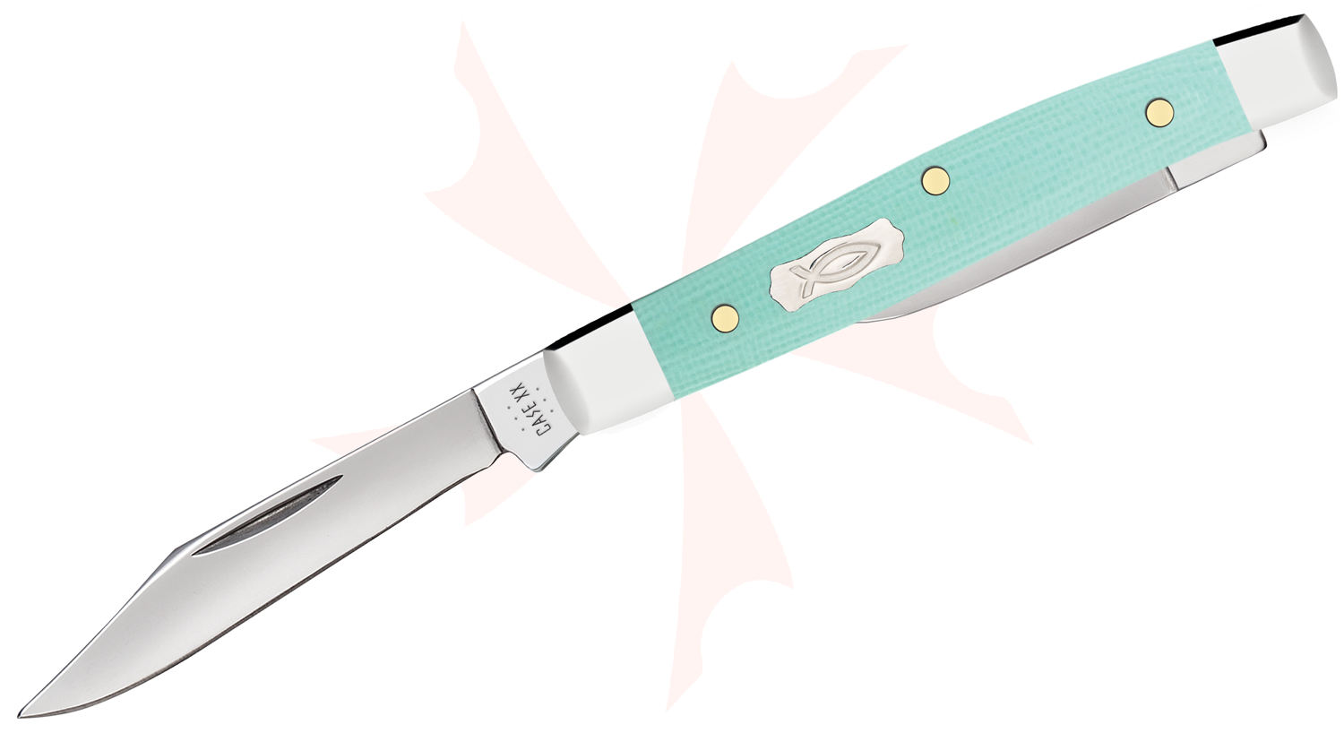 Case Smooth Seafoam Green G10 Small Pen Knife 2.63" Closed (10233 SS ...