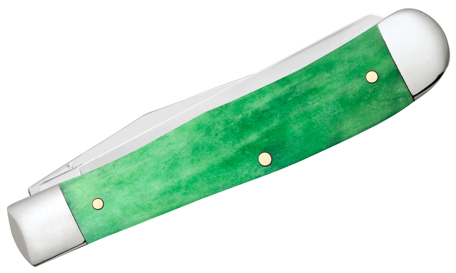 Case Smooth Emerald Green Bone Trapper 4.13" Closed (6254 SS ...