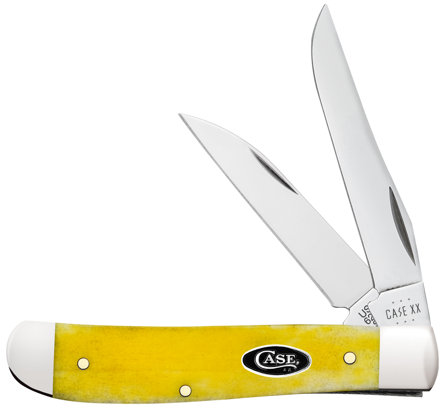 Case Smooth Yellow Bone Mini Trapper 3.5" Closed (6207W SS ...
