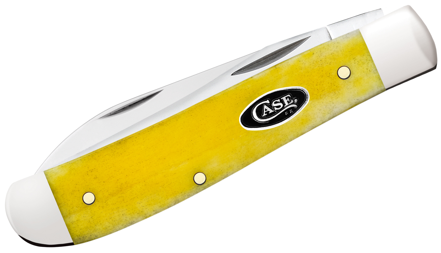 Case Smooth Yellow Bone Mini Trapper 3.5" Closed (6207W SS ...