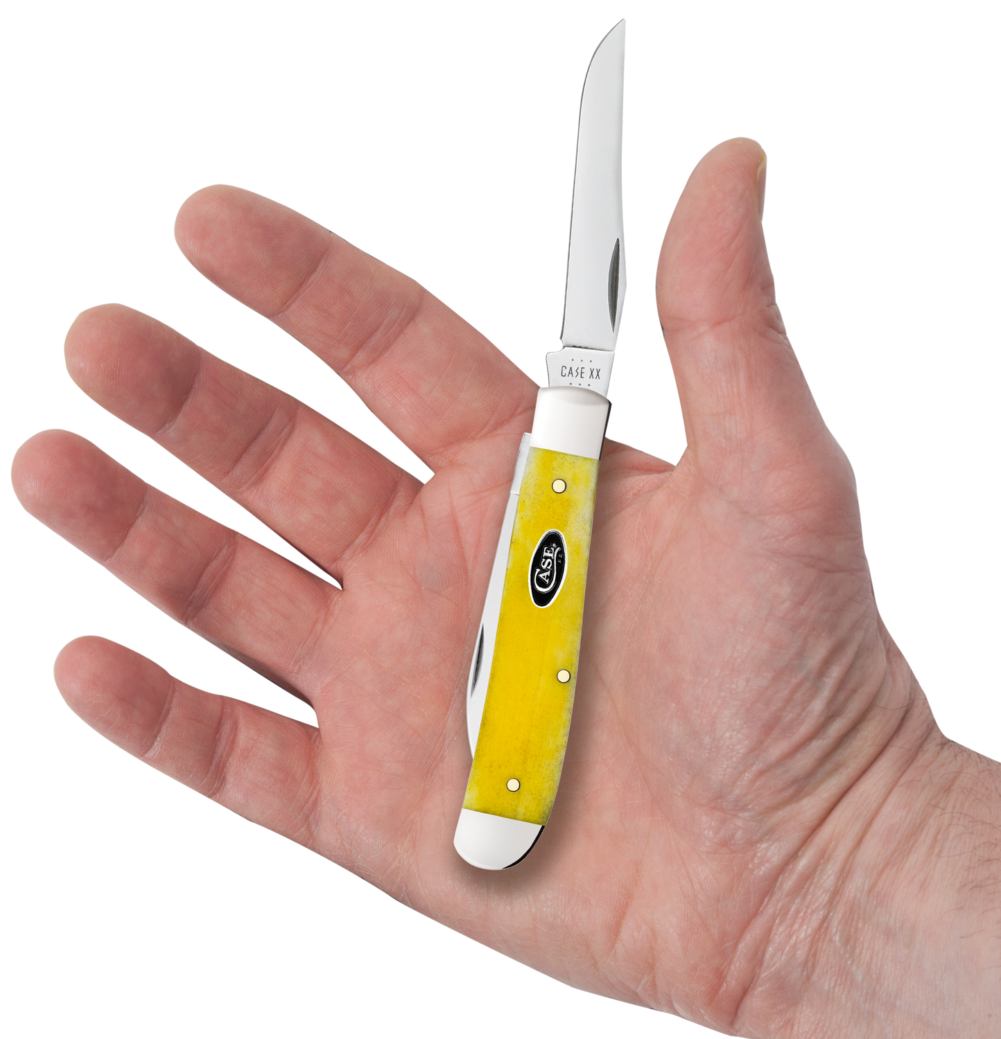 Case Smooth Yellow Bone Mini Trapper 3.5" Closed (6207W SS ...
