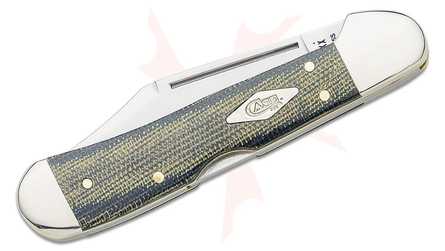 Case Smooth Green and Black Micarta Mini Copperlock Pocket Knife 3.63 ...