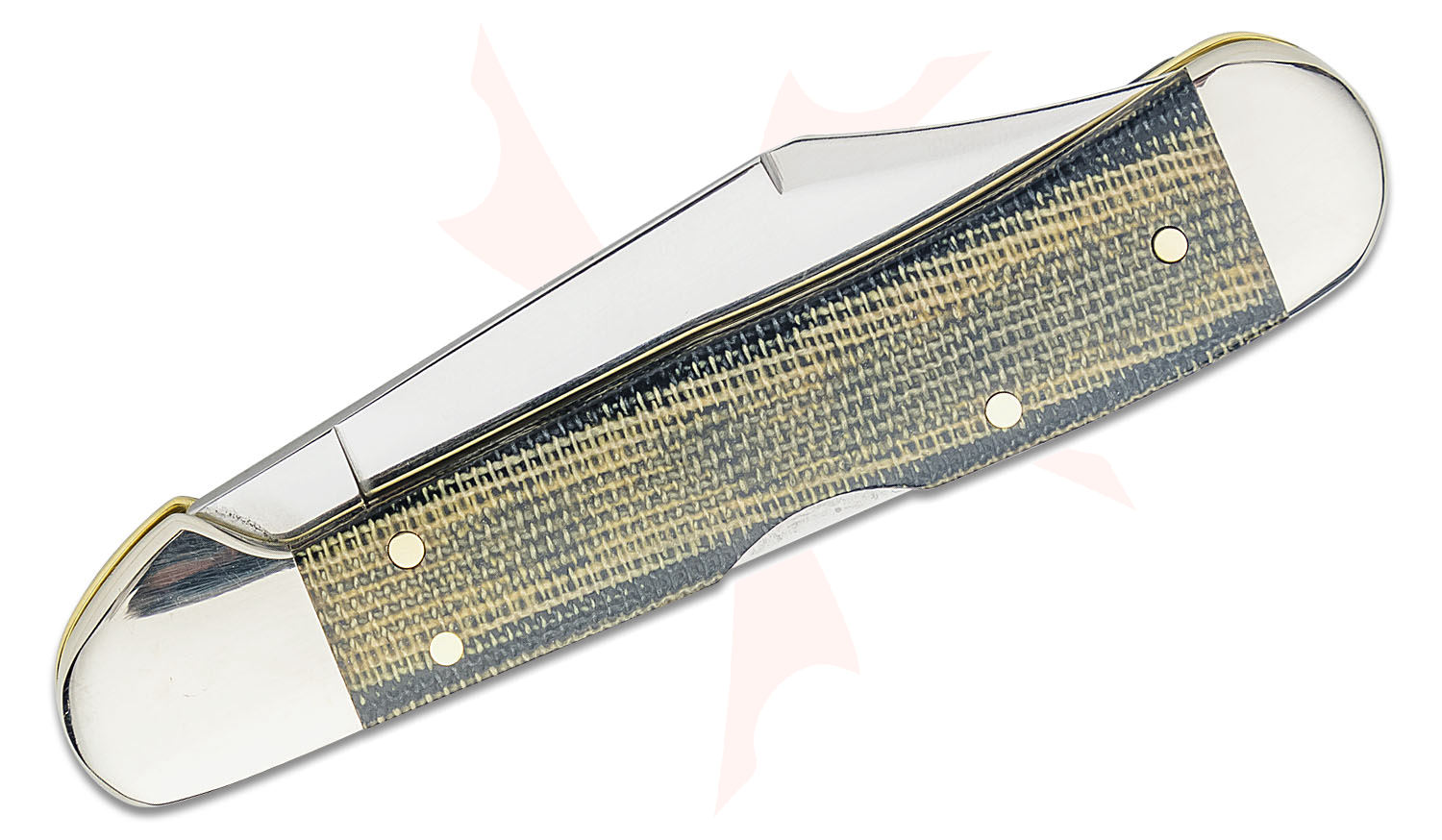 Case Smooth Green and Black Micarta Mini Copperlock Pocket Knife 3.63 ...