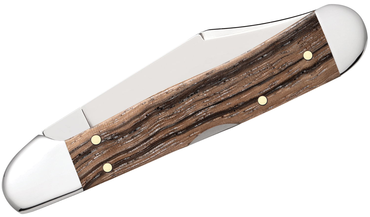 Case Smooth Natural Zebra Wood Mini CopperLock Pocket Knife 3.63 ...