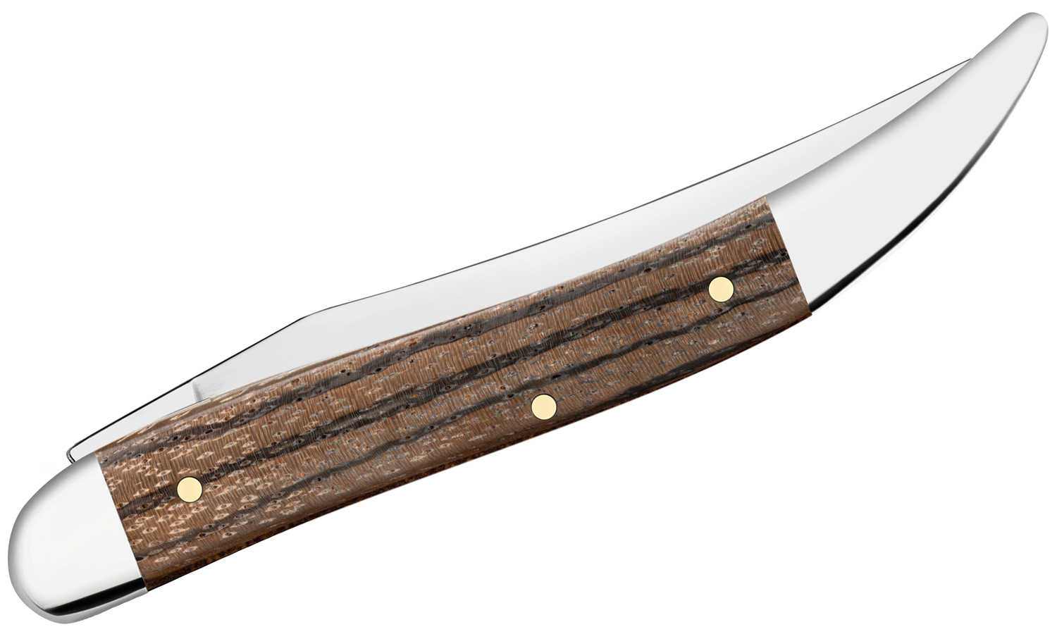 Case Smooth Natural Zebra Wood Medium Texas Toothpick Pocket Knife 4.25 ...