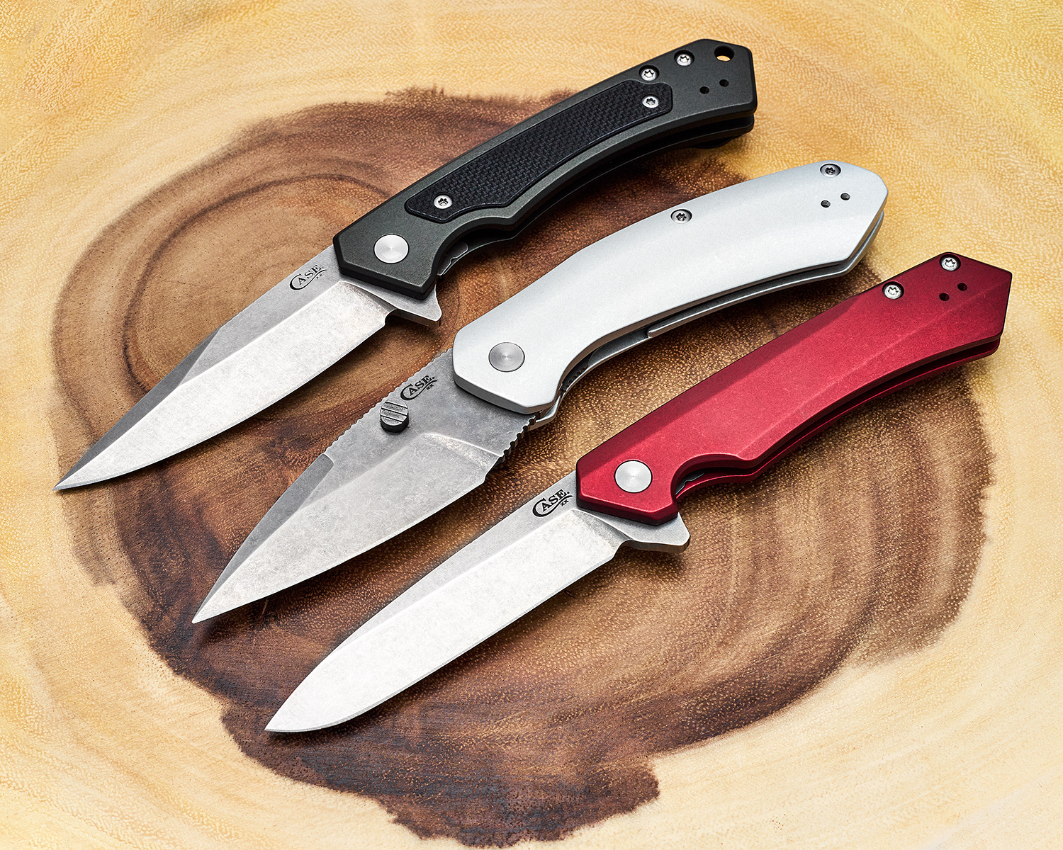 Case Marilla Flipper Knife 3.4" CPM-S35VN Stonewashed Drop Point Blade ...