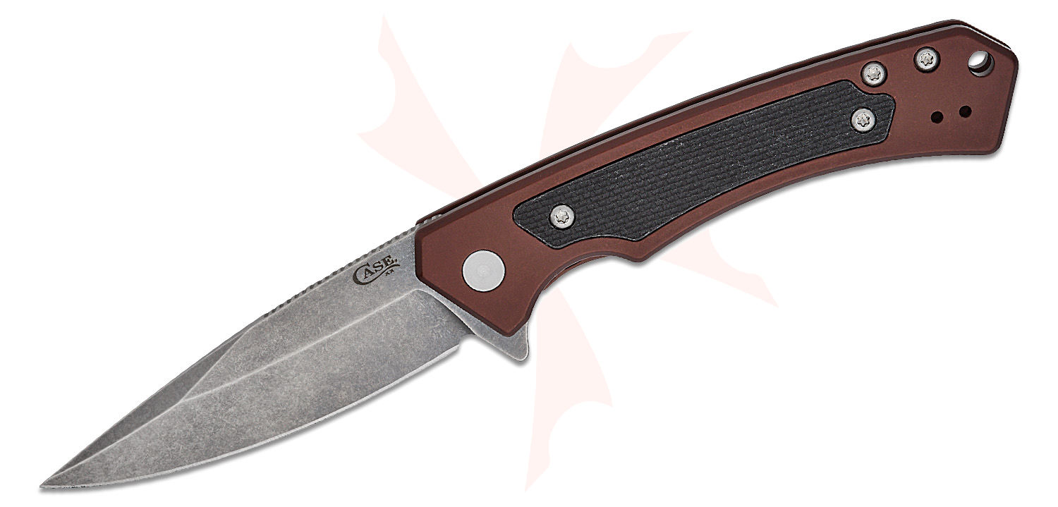 Case Marilla Flipper Knife 3.4" CPM-S35VN Stonewashed Drop Point Blade ...