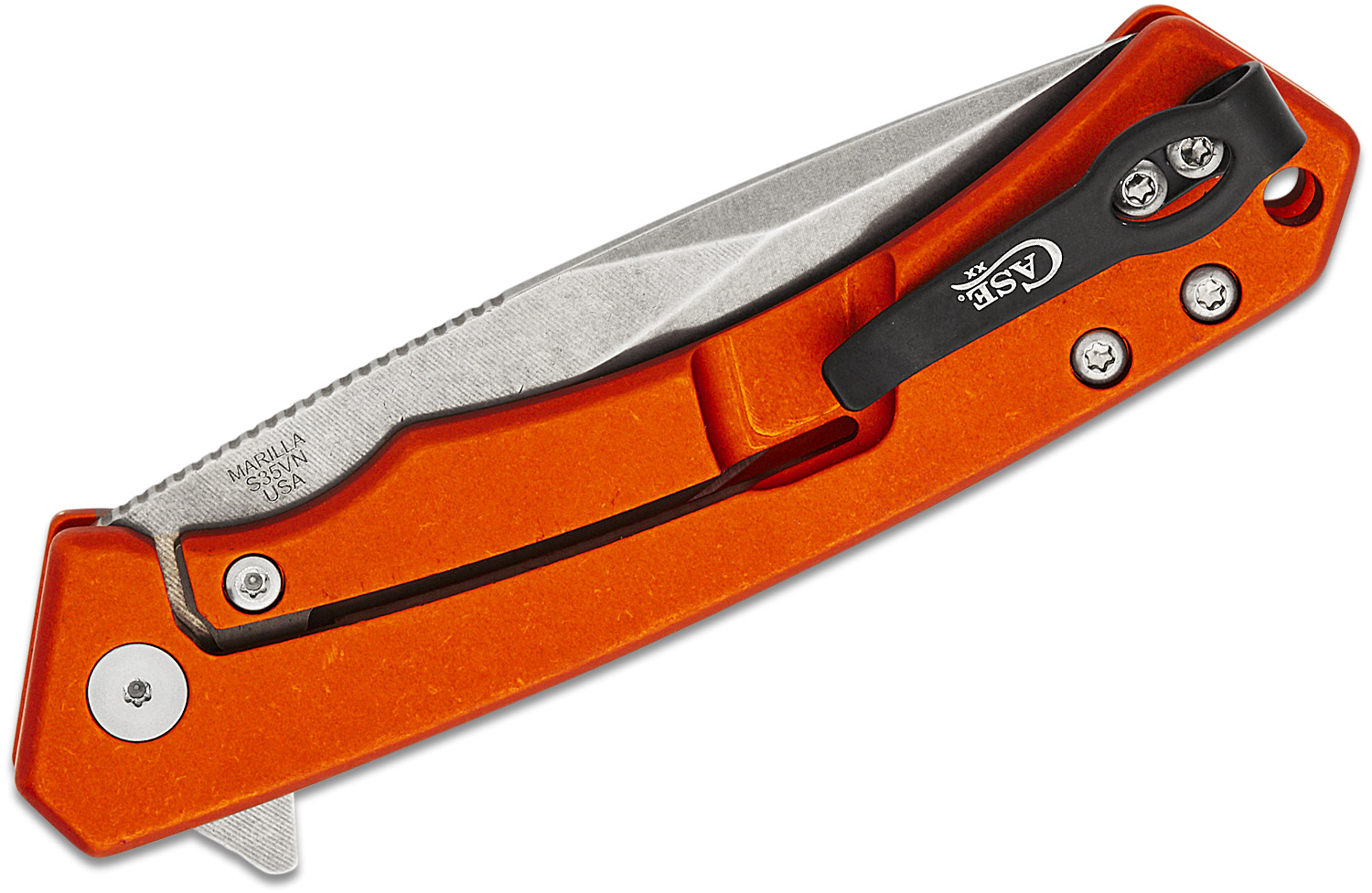 Case Marilla Flipper Knife 3.4" CPM-S35VN Stonewashed Drop Point Blade ...