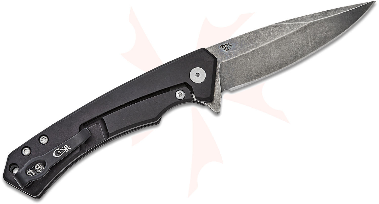 Case Marilla Flipper Knife 3.4" CPM-S35VN Stonewashed Drop Point Blade ...