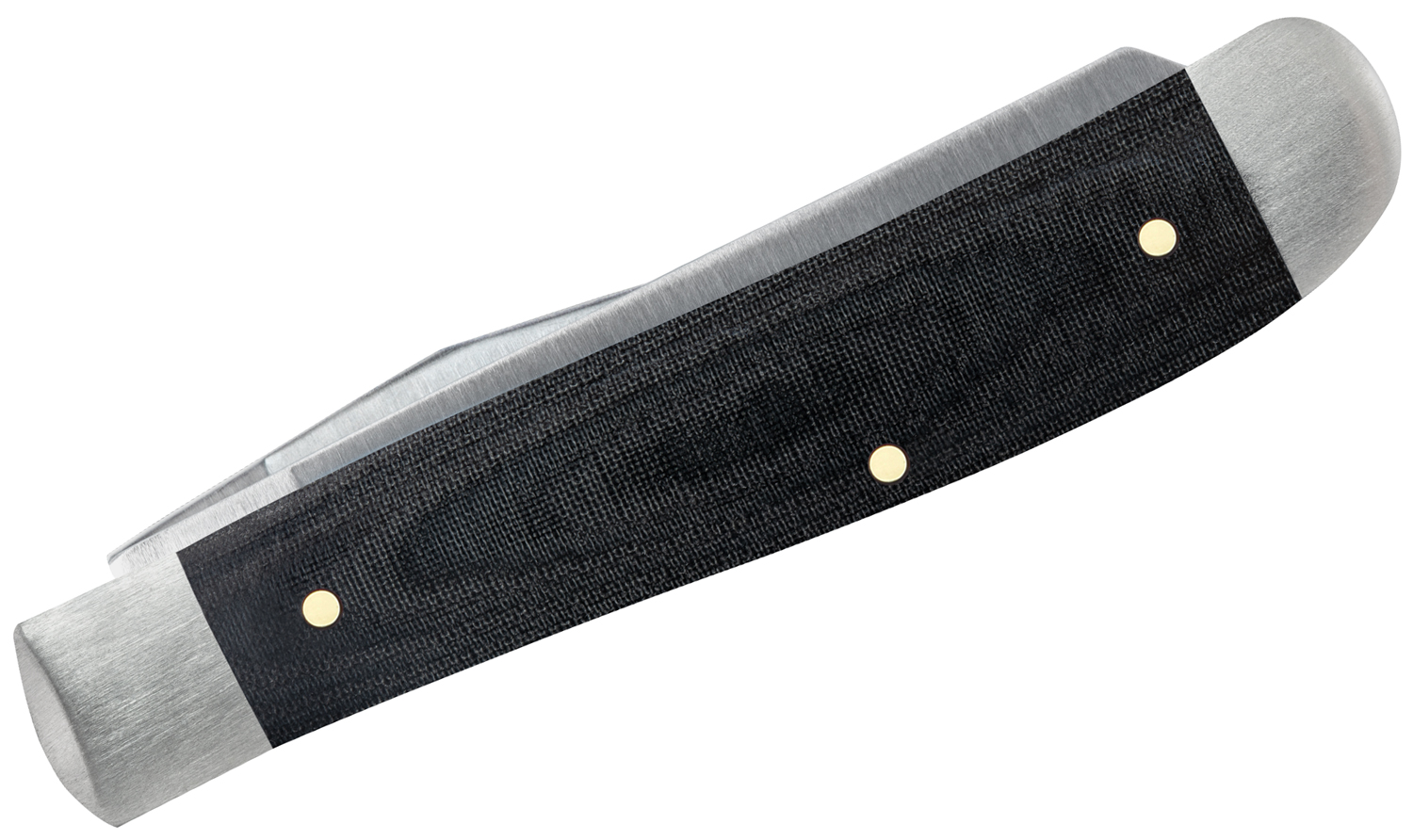 Case Smooth Black Micarta Mini Trapper 3.5" Closed (10207 SS ...