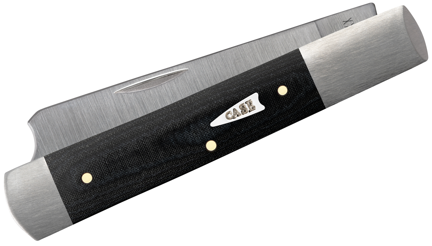 Case Smooth Black Micarta Razor Pocket Knife 3.88" Closed (102005RAZ SS ...