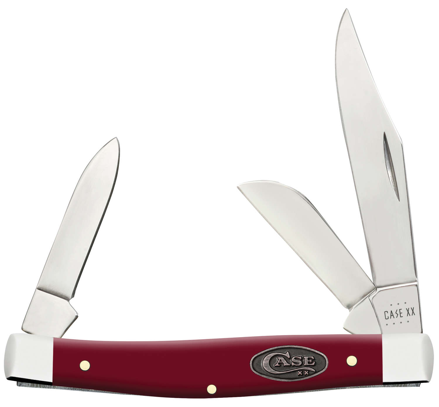 Case Smooth Mulberry Synthetic Medium Stockman 3.25" Closed (4344 SS ...