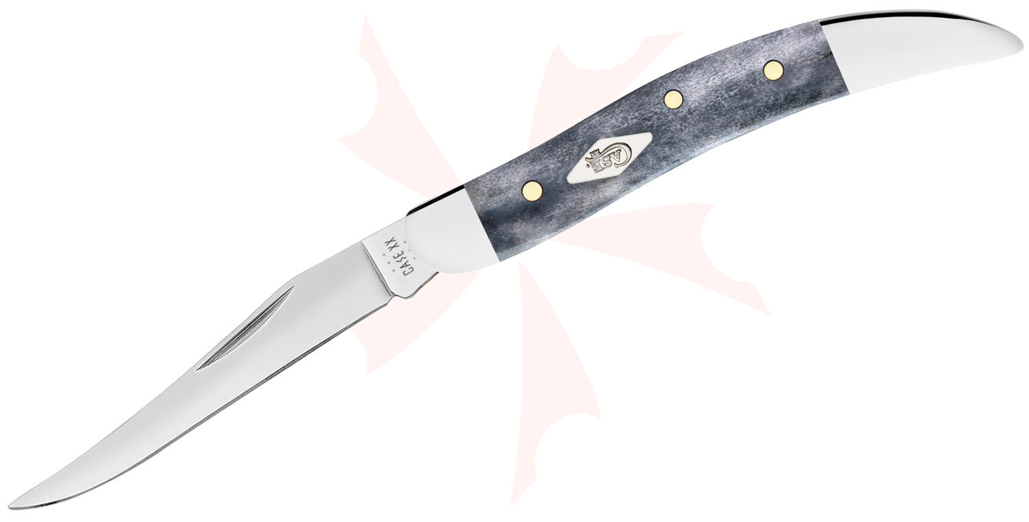 Case Smooth Gray Bone Small Texas Toothpick Pocket Knife 3" Closed ...