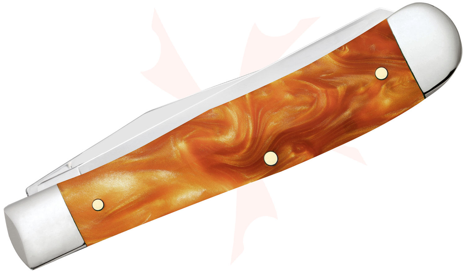 Case Smooth Copper Kirinite Trapper Pocket Knife 4.13" Closed (10254 SS ...