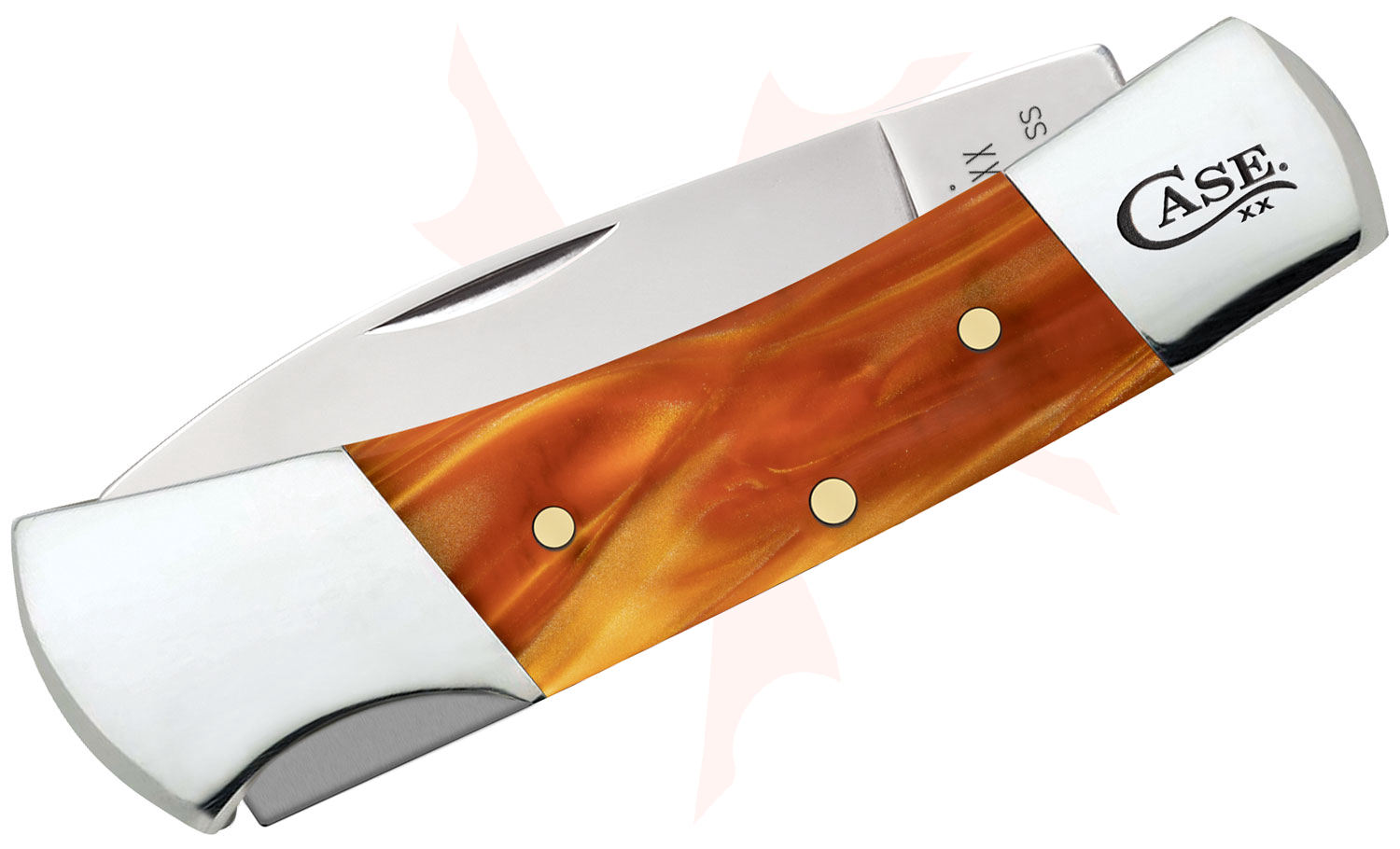 Case Smooth Copper Kirinite Lockback Pocket Knife 3" Closed (101225L SS ...