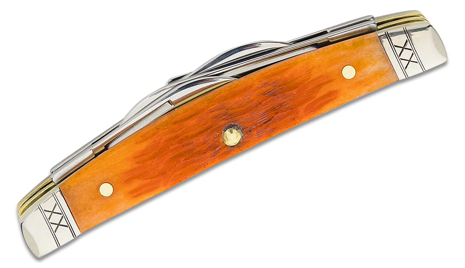 Case Crandall Jig Cayenne Bone 4-Blade Congress 3.13" Closed (6468 SS ...