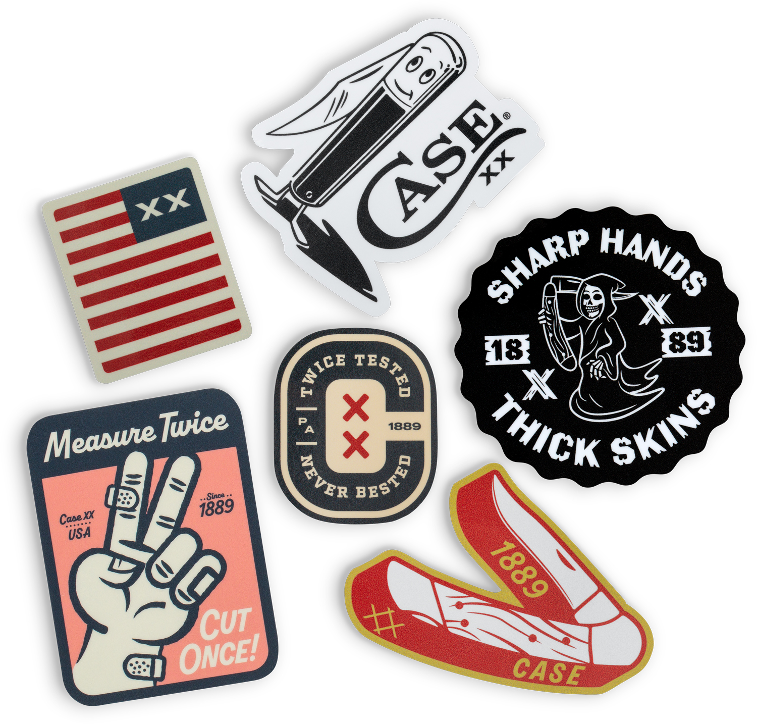 Case Sticker Pack, 6pc - KnifeCenter - 41194
