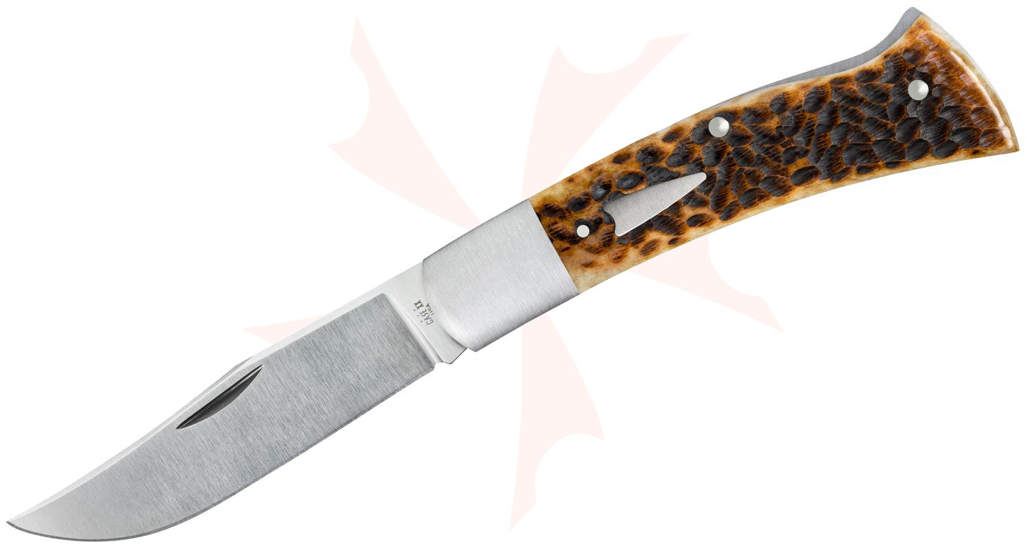 Case Bill Ruple Limited Edition Standard Jigged Antique Bone Axe Handle ...