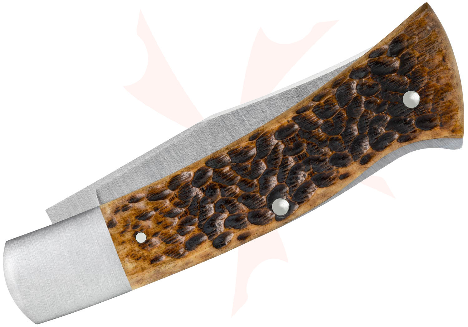 Case Bill Ruple Limited Edition Standard Jigged Antique Bone Axe Handle ...