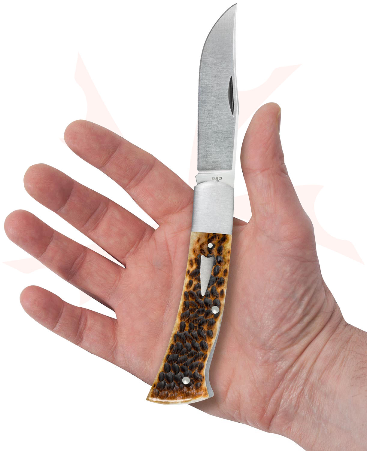 Case Bill Ruple Limited Edition Standard Jigged Antique Bone Axe Handle ...