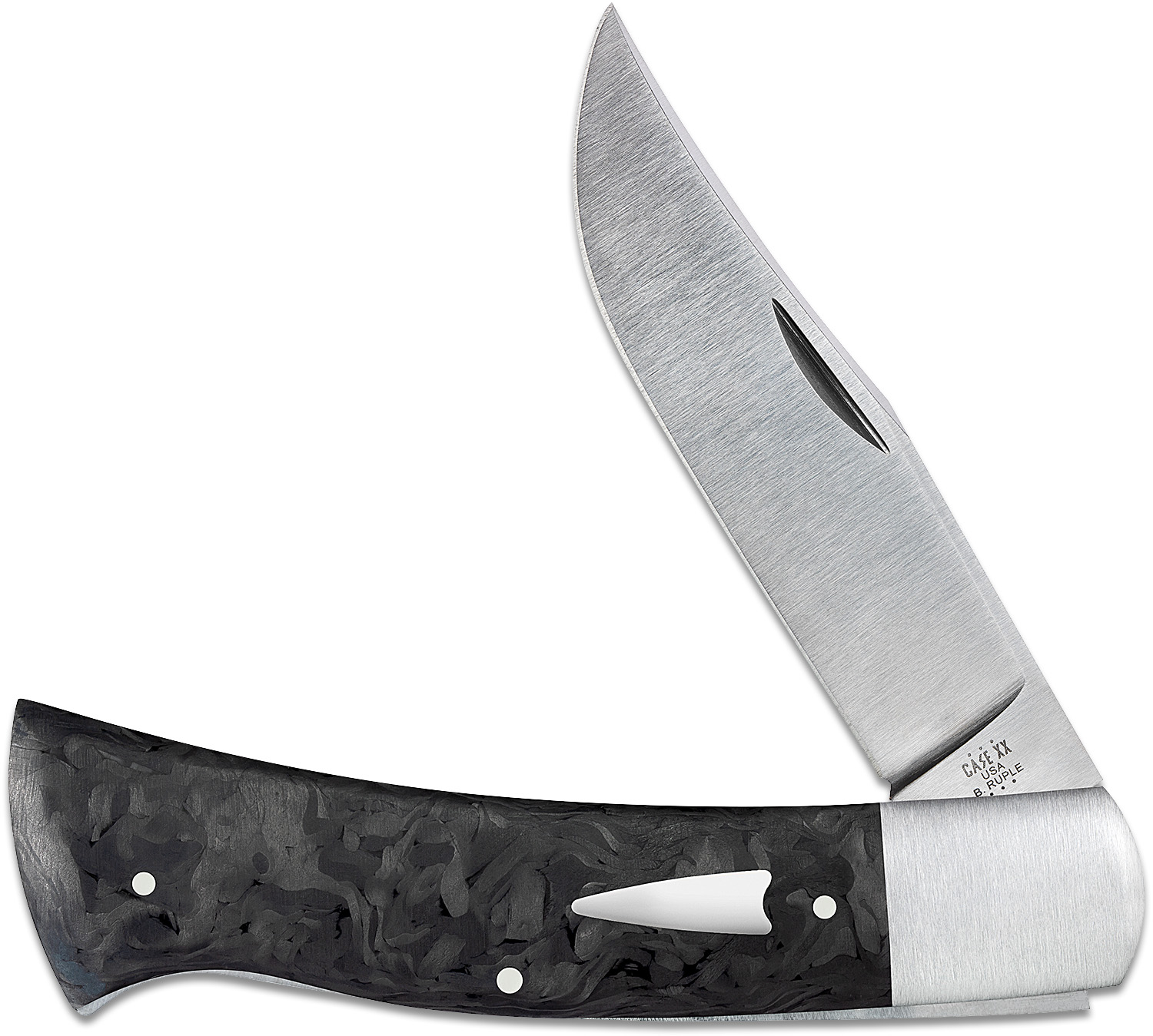 Case Bill Ruple Limited Edition Marbled Carbon Fiber Axe Handle Pocket ...