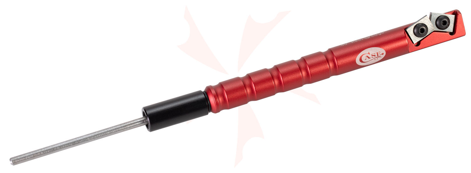 Case Red Tactical Sharpener Rod with Carbide Sharpener - KnifeCenter ...