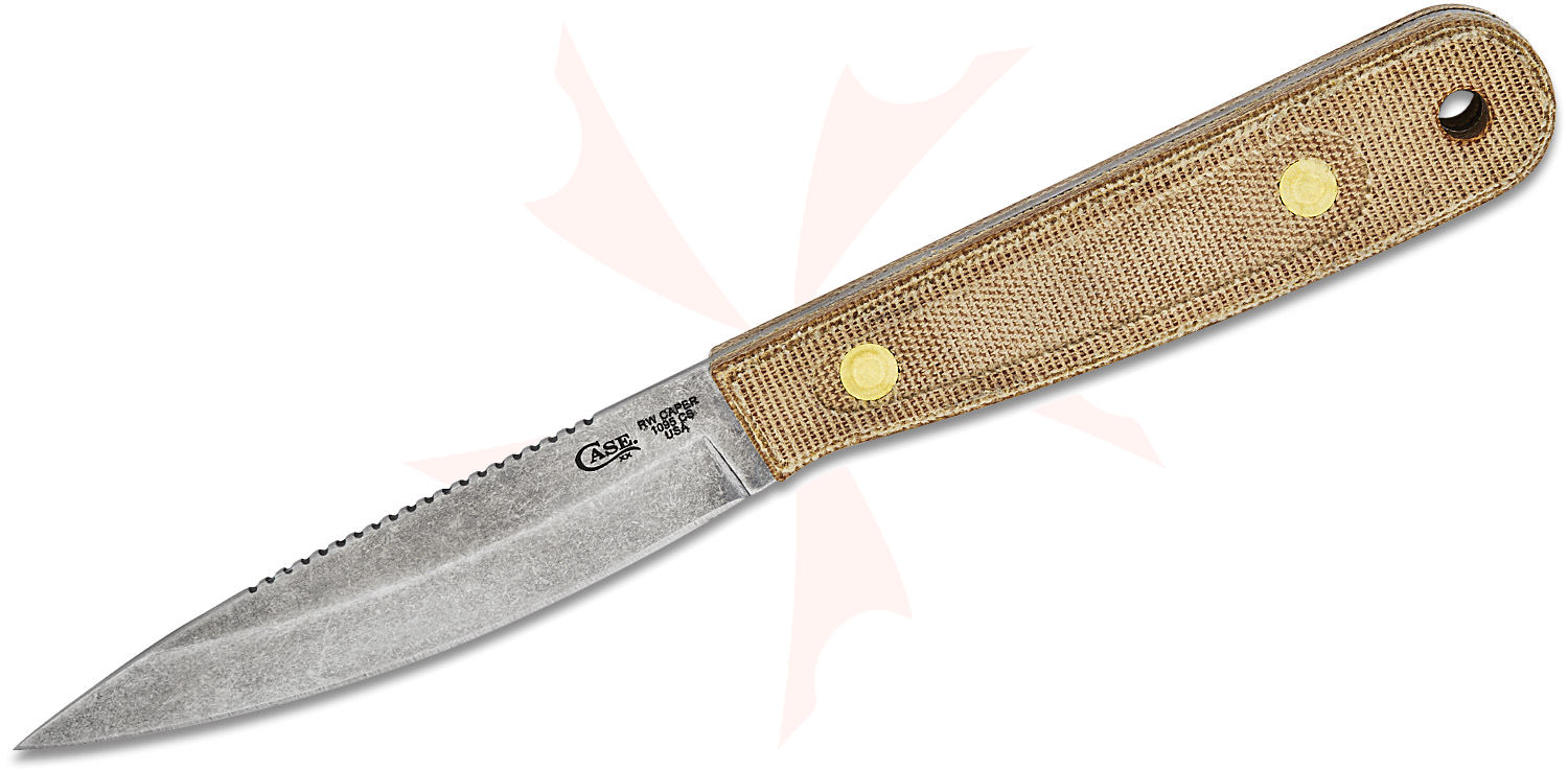 Case Roland Welker RW Caper Fixed Blade 4.13" Caswell Finished Caper ...