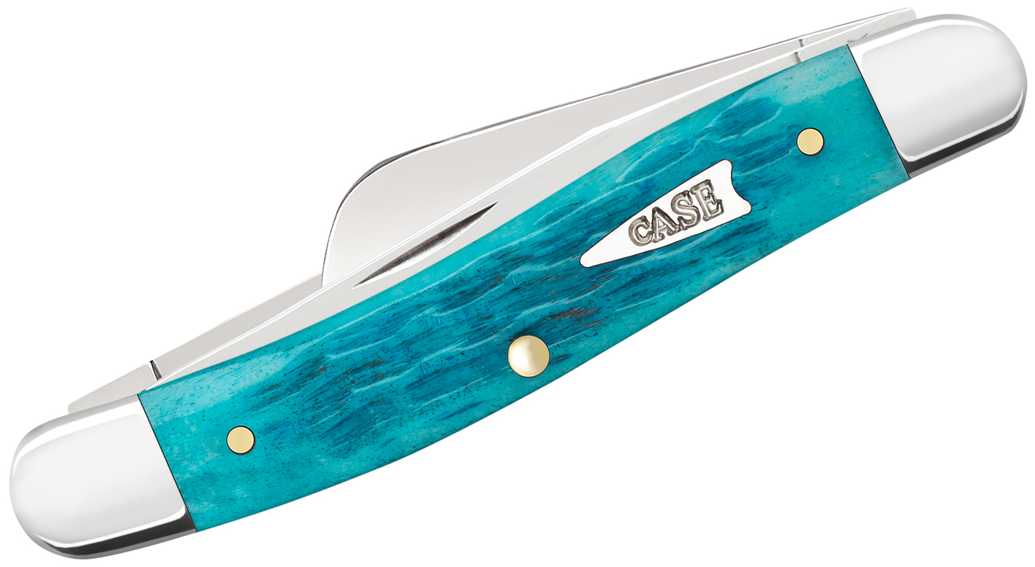 Case Crandall Jig Sky Blue Bone Medium Stockman Pocket Knife 3.63 ...