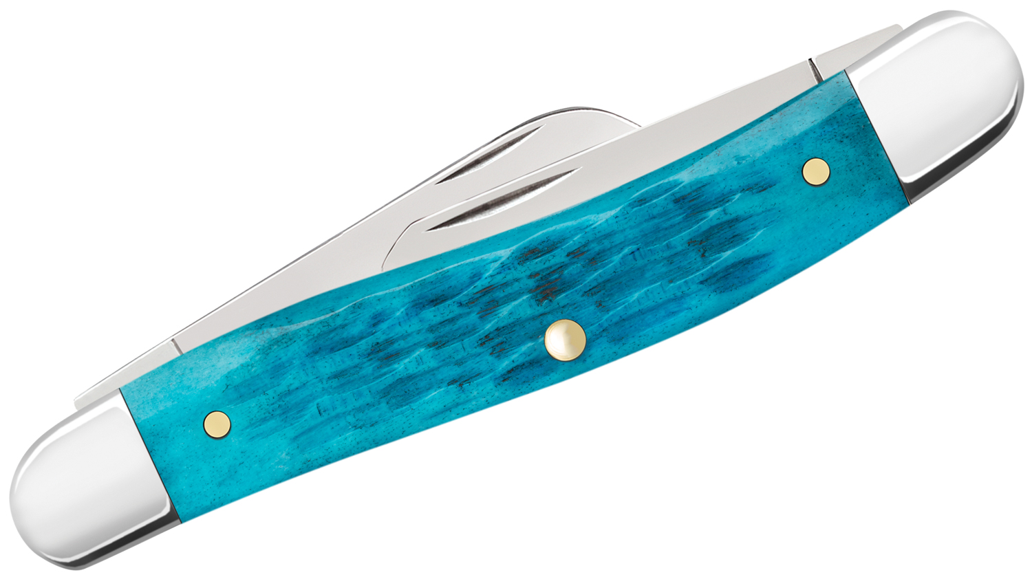 Case Crandall Jig Sky Blue Bone Medium Stockman Pocket Knife 3.63 ...