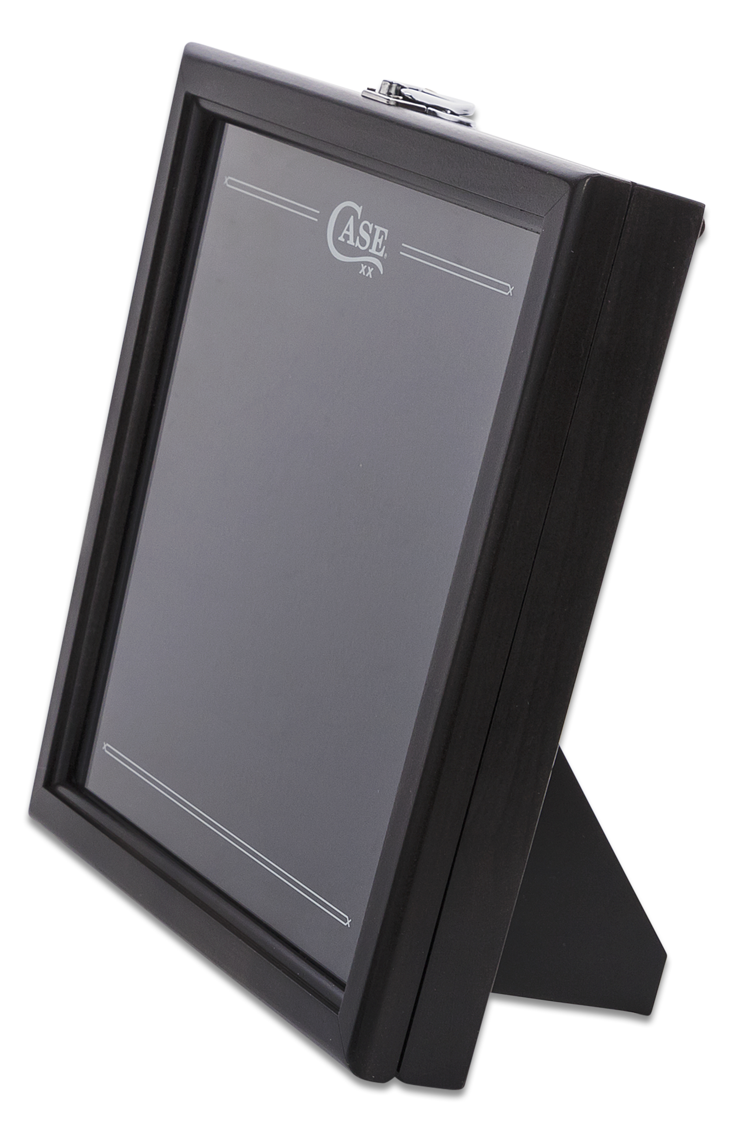 Case Small Black/Gray Wood Countertop Display Case 13" x 13" x 2 ...