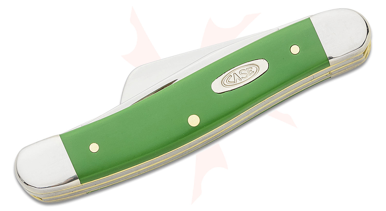 Case Smooth Green Synthetic Medium Stockman Pocket Knife 3.63" Closed ...