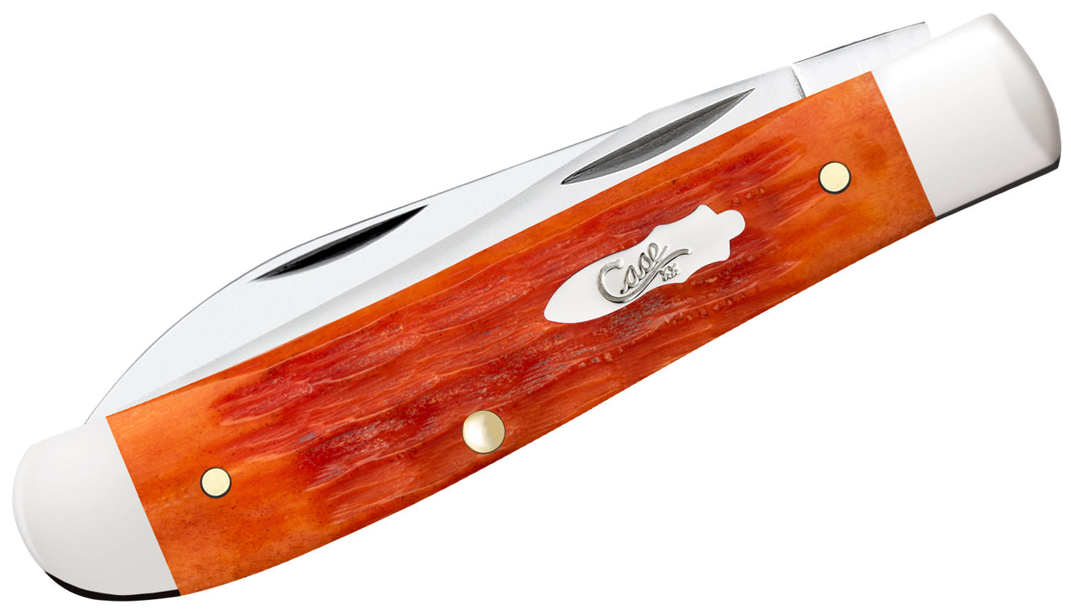 Case Crandall Jig Tequila Sunrise Bone Mini Trapper Pocket Knife 3.5 ...