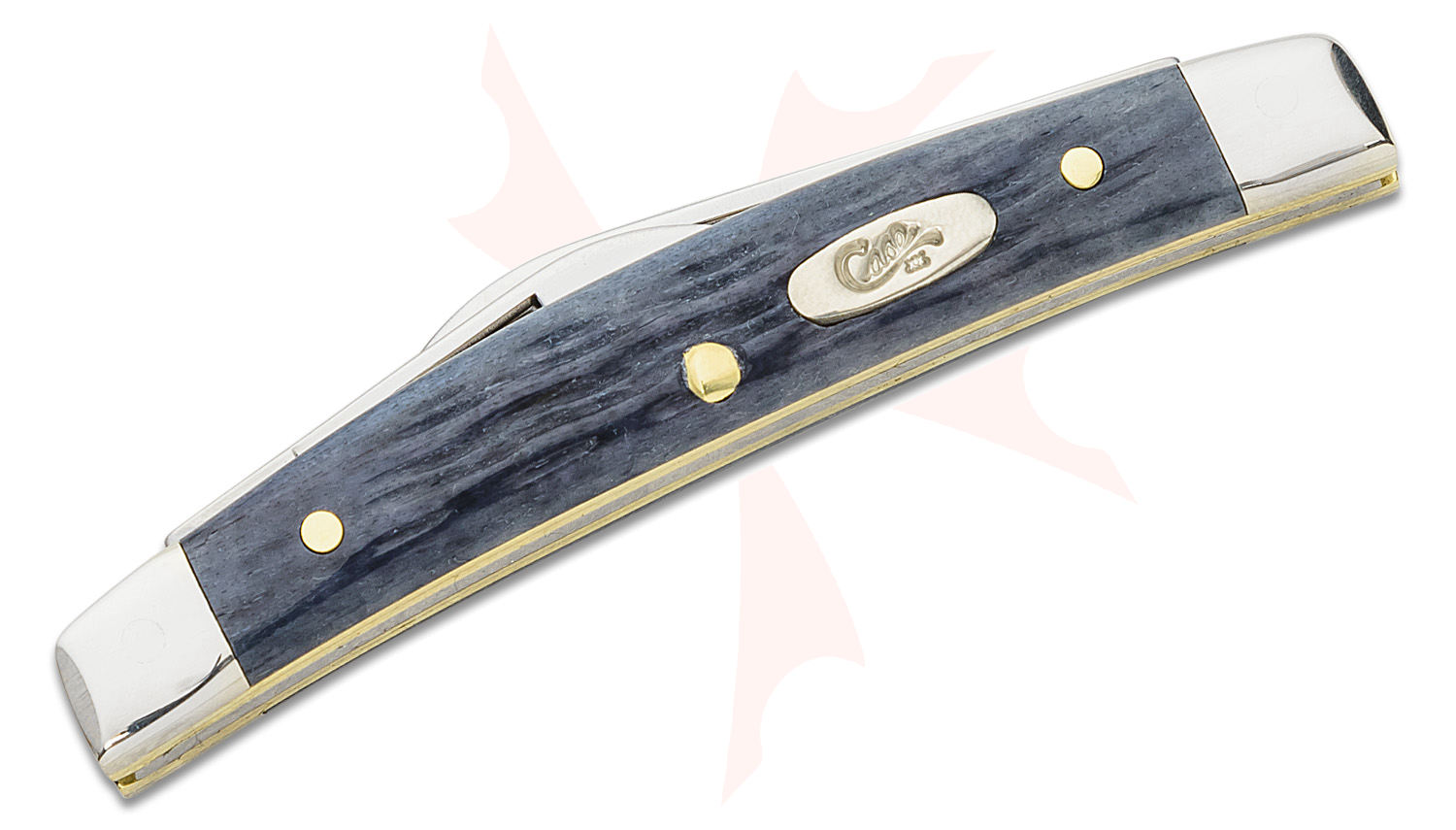 Case Pocket Worn Crandall Jig Gray Bone 2-Blade Small Congress 3.13 ...